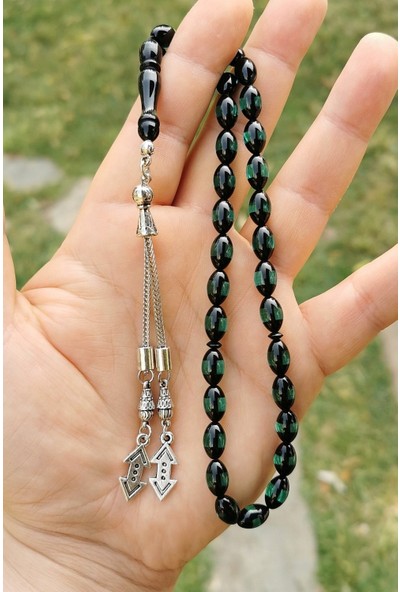 Atöyle Sanatım Arpa Kesim Sürmeli Toz Kehribar Çukur Tesbih