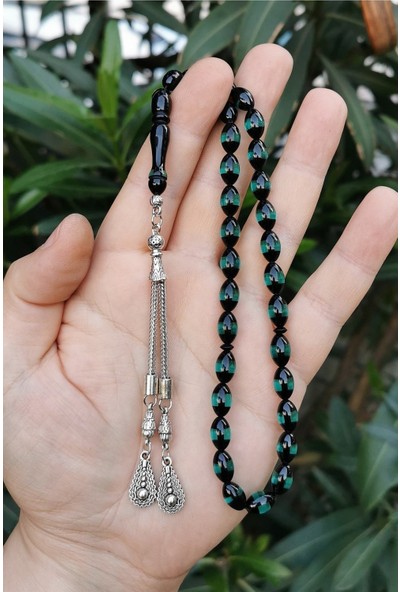 Atöyle Sanatım Arpa Kesim Sürmeli Toz Kehribar Tesbih