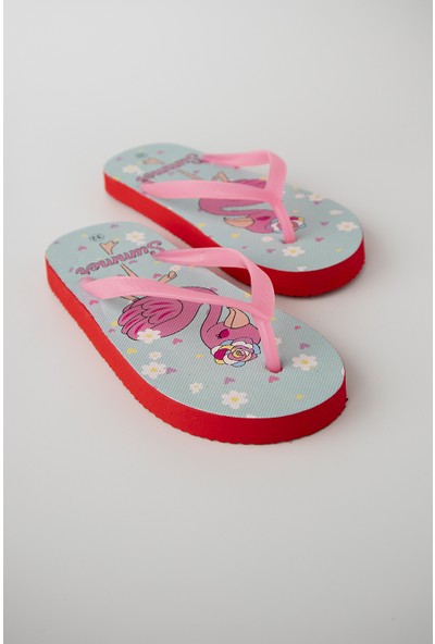 Bermody Bermody Kız Çocuk Flamingo Rahat Parmak Arası Plaj Terliği Flipflop Bermody Bermody Kız Çocuk Flamingo Rahat Parmak Arası Plaj Terliği Flipflop