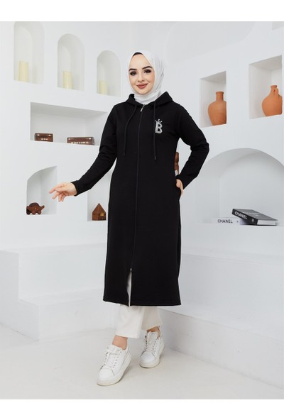 Bwest Taş Baskılı Kap Siyah (9325-001)