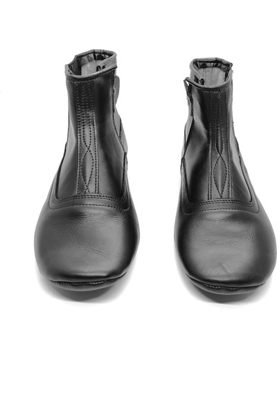 Derihome Hakiki Deri Unisex Siyah Lastikli Kalın Mest Derihome Hakiki Deri Unisex Siyah Lastikli Kalın Mest