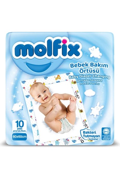 Molfix Bebek Bakım Örtüsü 10LU Yeni Molfix Bebek Bakım Örtüsü 10LU Yeni