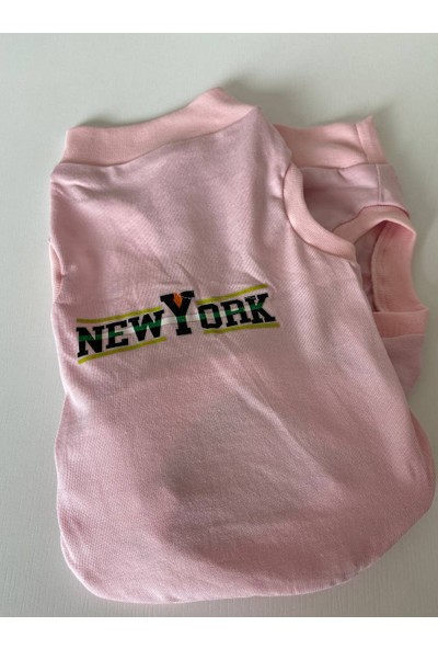 Zeyşil Pati Giyim Ny Toz Pembe Kedi Köpek Tişörtü Zeyşil Pati Giyim Ny Toz Pembe Kedi Köpek Tişörtü