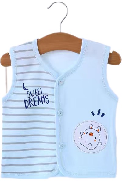 Hausen Çizgili Mavi Domuz Yavrusu Çocuk Pamuklu Yelek - Mavi (Yurt Dışından) Hausen Çizgili Mavi Domuz Yavrusu Çocuk Pamuklu Yelek - Mavi (Yurt Dışından)