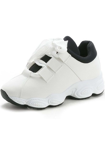 Lucky Sunshine Kadın Spor Koşu Ayakkabısı - Beyaz (Yurt Dışından)