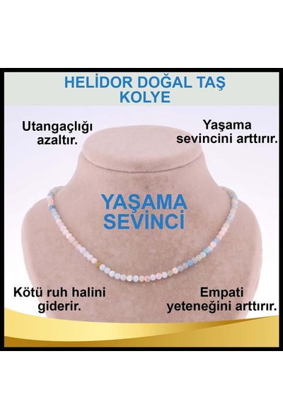 Osmanlı Değerli Taş Helidor Doğal Taş Kolye 3 mm - M404 Osmanlı Değerli Taş Helidor Doğal Taş Kolye 3 mm - M404