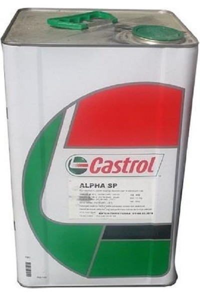 Castrol Alpha Sp 150 Şanzıman Dişli Yağı 16 kg Castrol Alpha Sp 150 Şanzıman Dişli Yağı 16 kg
