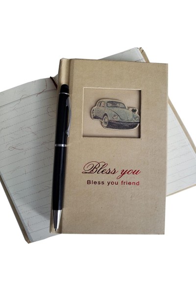 Cryfox Retro Defter ve Kalem Dekoratif Hediyelik Cryfox Retro Defter ve Kalem Dekoratif Hediyelik