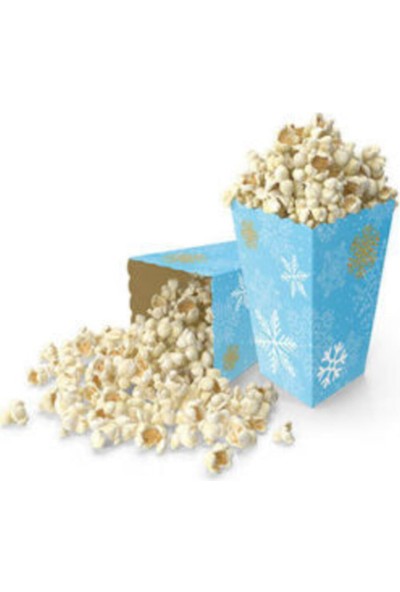 Popcorn Kutusu Kar Temalı Popcorn Kutusu Kar Temalı