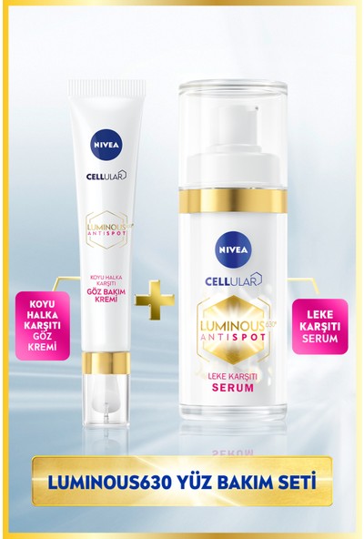 NIVEA Luminous630 Leke Karşıtı Serum 30ml ve Luminous630 Koyu Halka Karşıtı Göz Kremi 15ml