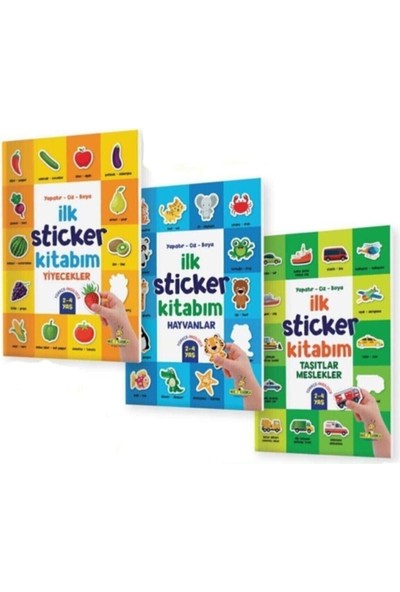 Yükselen Zeka Ilk Sticker Kitabım 2-4 Yaş / Yapıştır-Çiz-Boya (Taşıtlar-Hayvanlar-Yiyecekler) - Komisyon Yükselen Zeka Ilk Sticker Kitabım 2-4 Yaş / Yapıştır-Çiz-Boya (Taşıtlar-Hayvanlar-Yiyecekler) - Komisyon