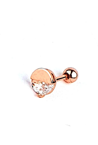 Ose Shop Zirkon Taş Detaylı 925AYAR Gümüş Rose Tragus Kıkırdak Piercing Ose Shop Zirkon Taş Detaylı 925AYAR Gümüş Rose Tragus Kıkırdak Piercing