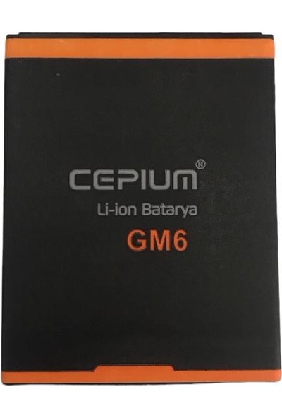 Cepium General Mobile Gm 6 Güçlendirilmiş Batarya Cepium General Mobile Gm 6 Güçlendirilmiş Batarya