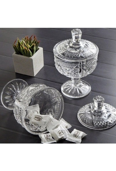 Asya Bazaar Perotti Isabel Ayaklı Cam Şekerlik Asya Bazaar Perotti Isabel Ayaklı Cam Şekerlik