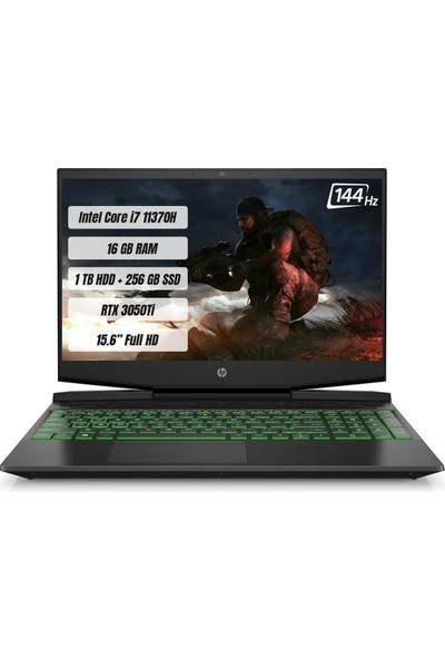 Hp Pavilion Gaming Laptop 15-DK2059NT Intel Core I7 11370H 16GB 1tb HDD + 256GB SSD Rtx 3050TI 144Hz Windows 10 Pro 15.6 Hp Pavilion Gaming Laptop 15-DK2059NT Intel Core I7 11370H 16GB 1tb HDD + 256GB SSD Rtx 3050TI 144Hz Windows 10 Pro 15.6
