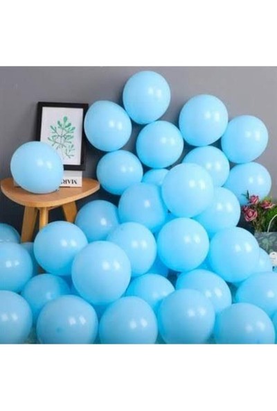 Beysüs 6 Inç 15 cm Pastel Balon 100 Adet Makaron Mavi Beysüs 6 Inç 15 cm Pastel Balon 100 Adet Makaron Mavi
