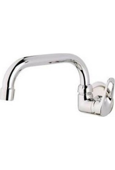 Elmina Armatür Duvardan Tek Su Çıkışlı Oynar Borulu Mutfak Evye Musluk Bataryası K Elmina Armatür Duvardan Tek Su Çıkışlı Oynar Borulu Mutfak Evye Musluk Bataryası K