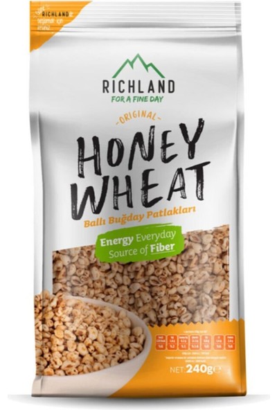 Richland Ballı Buğday Patlakları 240 gr Richland Ballı Buğday Patlakları 240 gr