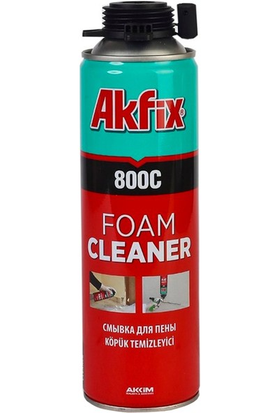 Akfix 800C Köpük Tabancası Temizleme Spreyi Temizleyici 500 ml Akfix 800C Köpük Tabancası Temizleme Spreyi Temizleyici 500 ml