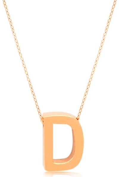 Gökdeniz 925 Gümüş Harf Kolye