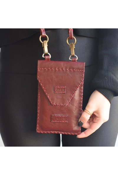 Tarde Leather Co. Toledo %100 Hakiki Deri Askılıtelefon Çanta
