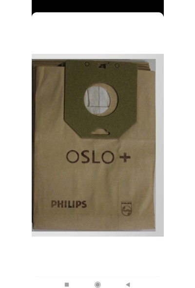 Philips Oslo Kağıt Süpürge Torbası 10 Adet Philips Oslo Kağıt Süpürge Torbası 10 Adet