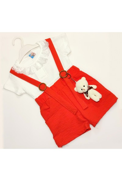 Lc Kız Çocuk Ayıcıklı Salopet Takımı