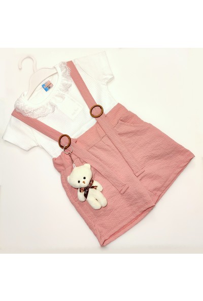 Lc Kız Çocuk Ayıcıklı Salopet Takımı