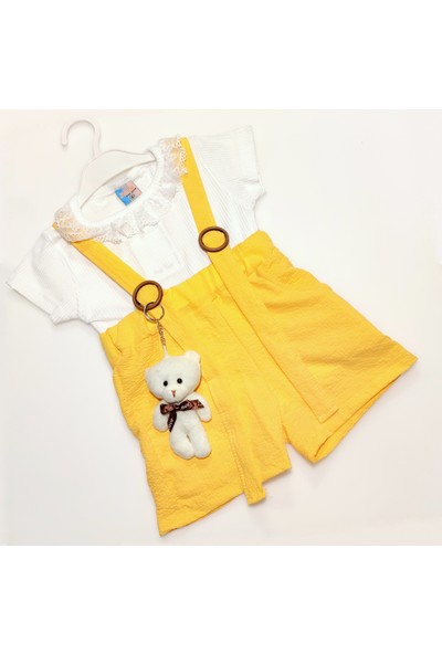 Lc Kız Çocuk Ayıcıklı Salopet Takımı