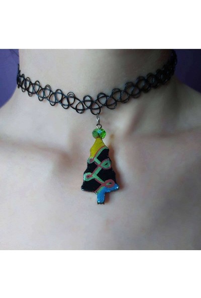 Berlin Shop Yılbaşı Hediyesi Yeni Yıl Hediyesi Çift Taraflı Yıldız Temalı Choker Seramik Kil Dövme Tattoo Kolye Berlin Shop Yılbaşı Hediyesi Yeni Yıl Hediyesi Çift Taraflı Yıldız Temalı Choker Seramik Kil Dövme Tattoo Kolye