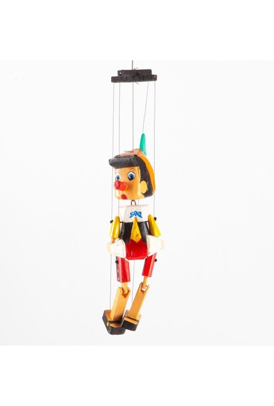 Ahşap Pinokyo Kukla 25 cm Ahşap Pinokyo Kukla 25 cm