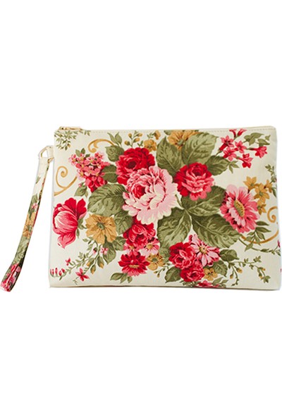 Filiz Engin Çiçek Desenli Portföy Çanta Filiz Engin Çiçek Desenli Portföy Çanta