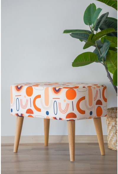 Semya Home Iskandinav Desenli Retro Ahşap Puf & Bench Semya Home Iskandinav Desenli Retro Ahşap Puf & Bench