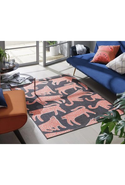 Jungle Halı Habitat Cheetah Animal Zoo Çıta Turuncu Hayvan Desenli Siyah Zeminyıkanılabilir Dokuma Halı Kilim Jungle Halı Habitat Cheetah Animal Zoo Çıta Turuncu Hayvan Desenli Siyah Zeminyıkanılabilir Dokuma Halı Kilim