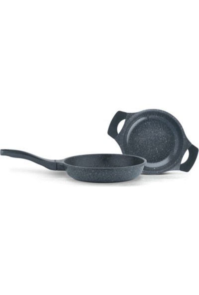 Thermoad 2'li Döküm Tava Sahan Seti 30 x 22 Cm. Gri Thermoad 2'li Döküm Tava Sahan Seti 30 x 22 Cm. Gri
