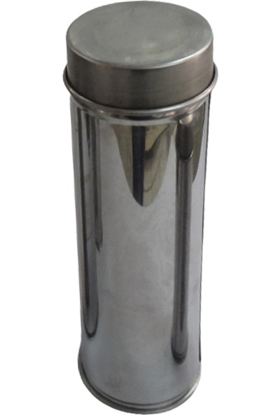 Pipet Kutusu Ø 8 cm Boy 26 cm Paslanmaz Çelik Pipet Kutusu Ø 8 cm Boy 26 cm Paslanmaz Çelik