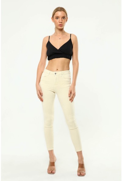 Pantolon Kanvas 5 Cepli - Bej