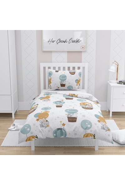 Rivaİstanbul Maceracı Dostlar Çocuk Nevresim Takımı Pamuk Saten (Çarşafsız)