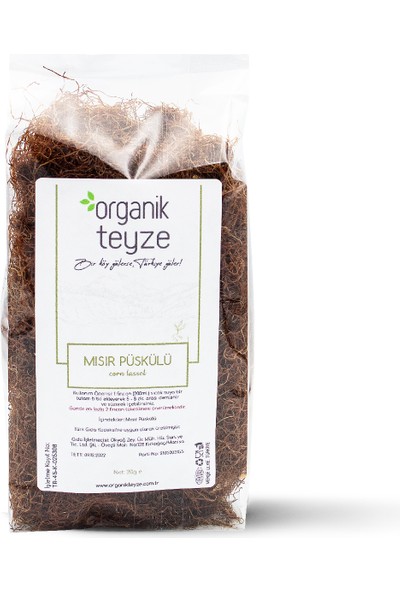 Organik Teyze Mısır Püskülü 20G. Organik Teyze Mısır Püskülü 20G.