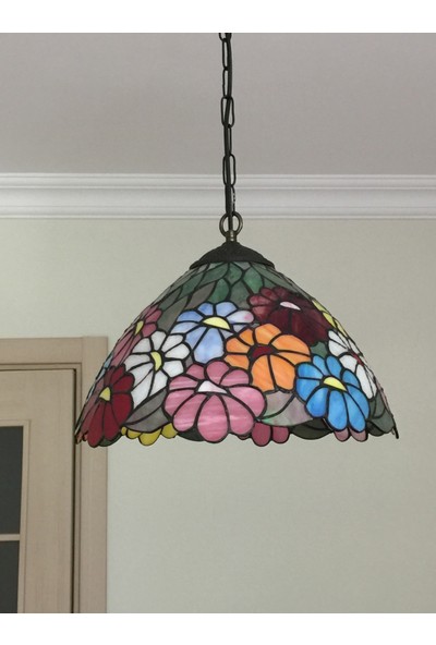 Özel Tasarım Tiffany Vitray Tavan Aydınlatma Avize Özel Tasarım Tiffany Vitray Tavan Aydınlatma Avize