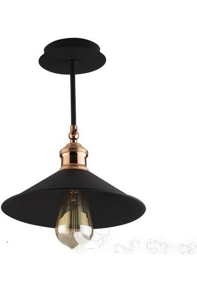 Riolight Retro Bakır Mafsallı Hareketli Başlık Tavan Avizesi Şapka Çapı: 22CM Riolight Retro Bakır Mafsallı Hareketli Başlık Tavan Avizesi Şapka Çapı: 22CM