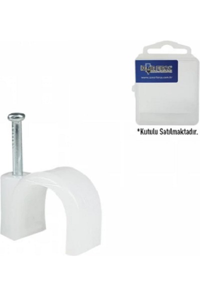 Kroşe Çelik Beton Çivili Kablo Tutucu Kablo Kroşesi No:1 Kroşe Çelik Beton Çivili Kablo Tutucu Kablo Kroşesi No:1