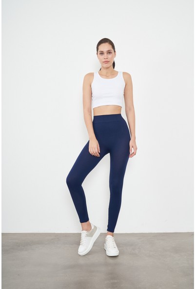 Çetinkaya Elite Life Kadın Lacivert Fitilli Tayt Çetinkaya Elite Life Kadın Lacivert Fitilli Tayt