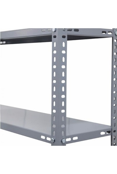 Rafburada 5 Katlı Galvaniz Çelik Raf. Depo, Kiler, Dosya Rafı 0.70 mm - 43 x 93 - 150 cm