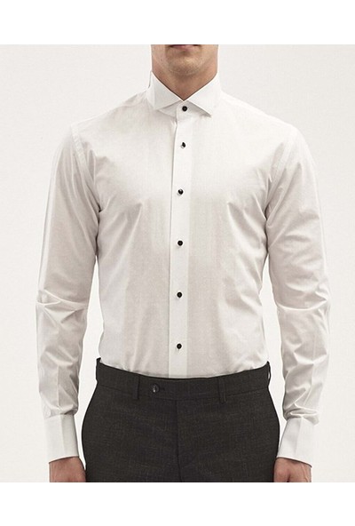 Akabey BY01 Erkek Ata Yaka Slim Fit Damatlık Gömlek