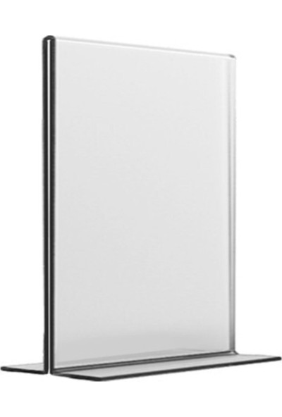 Menufay A5 T Tipi Dikey Masa Üstü Şeffaf Pleksi Föylük 10 Adet Menufay A5 T Tipi Dikey Masa Üstü Şeffaf Pleksi Föylük 10 Adet