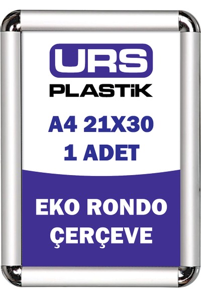 URS Plastik A4 Açılır Kapanır Eko Rondo Çerçeve 21CM x 30CM URS Plastik A4 Açılır Kapanır Eko Rondo Çerçeve 21CM x 30CM