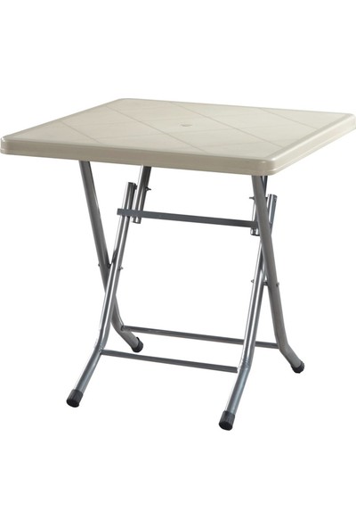 Bs Plastik Plastik Katlanır Metal Ayaklı Masa 80X80 cm 6 Renk