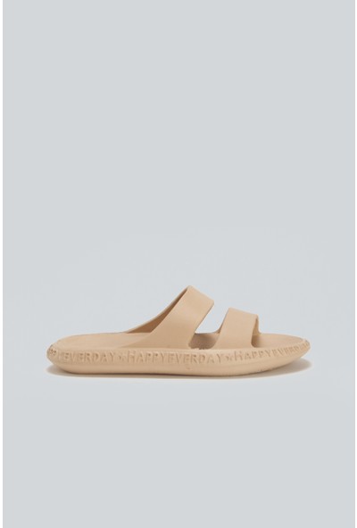 Dagi Ten Çift Bantlı Kadın Terlik