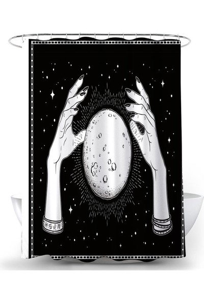 Yilegou 180X180CM Baskılı Su Geçirmez Duş Perdesi - Siyah (Yurt Dışından) Yilegou 180X180CM Baskılı Su Geçirmez Duş Perdesi - Siyah (Yurt Dışından)